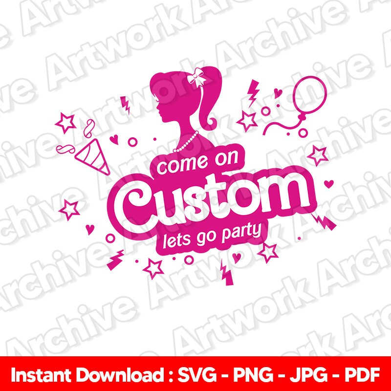 Barbie Svg, Barbie Png, Barbie Font Svg, Barbie Movie Png, Barbie Movie ...