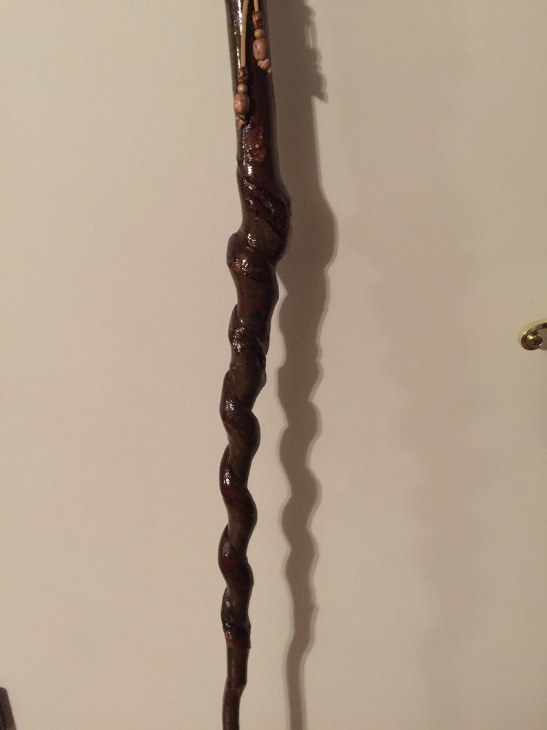 59 Natural Vine Twisted Walking/Hiking Stick with | Etsy