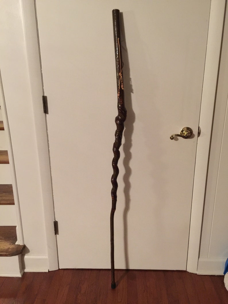 59 Natural Vine Twisted Walking/Hiking Stick with | Etsy