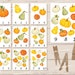 Fall Leaves Counting Cards Clip Cards Montessori Printables Educational ...