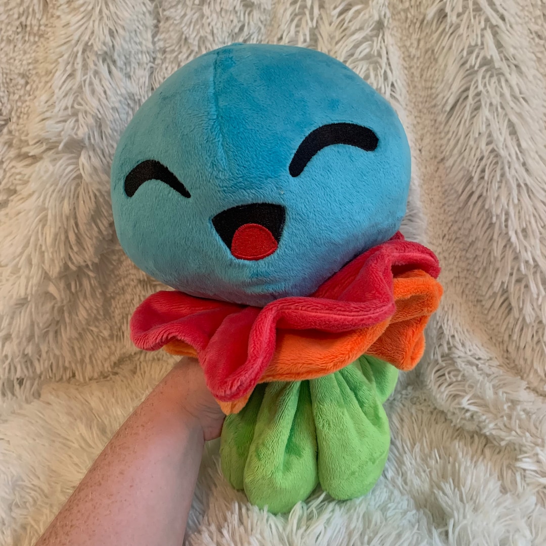 Large Weighted Neon Jellyfish Plushie - Etsy