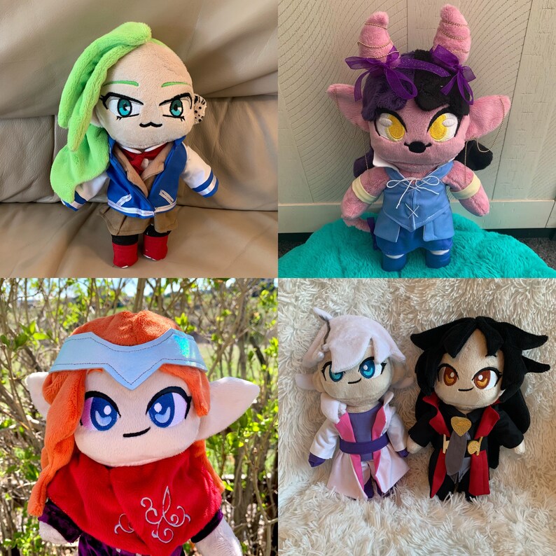 Custom Chibi Doll Plushie With Outfit - Etsy