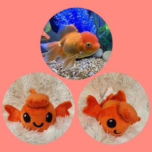 Custom Chibi Goldfish Pet Replica/memorial Plushie - 8-10” - Etsy