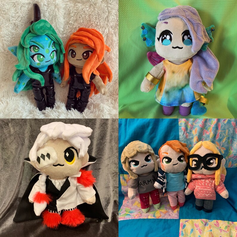 Custom Chibi Doll Plushie With Outfit - Etsy