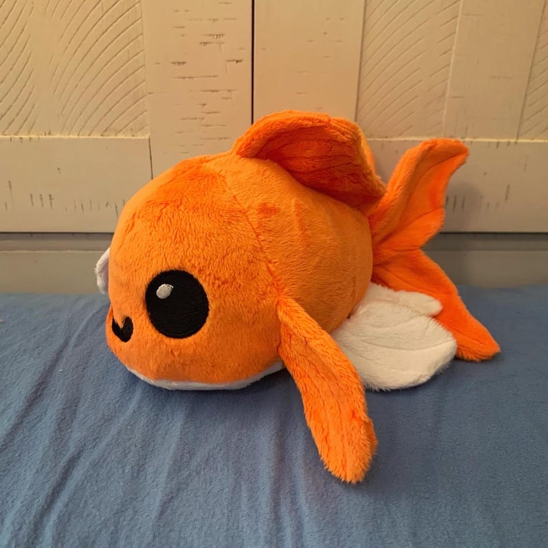 Custom Chibi Goldfish Pet Replica/memorial Plushie - 8-10” - Etsy
