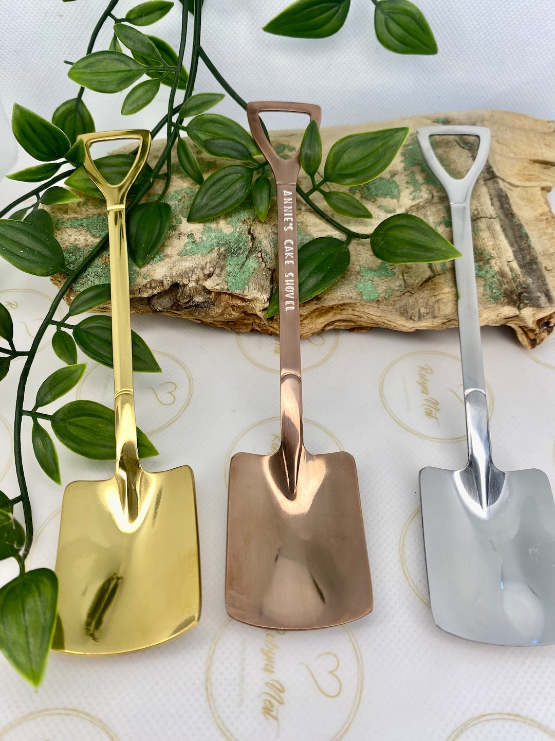 Novelty Spoon, Cake Shovel, Personalised Spoon Gift, Gold Rose Silver ...