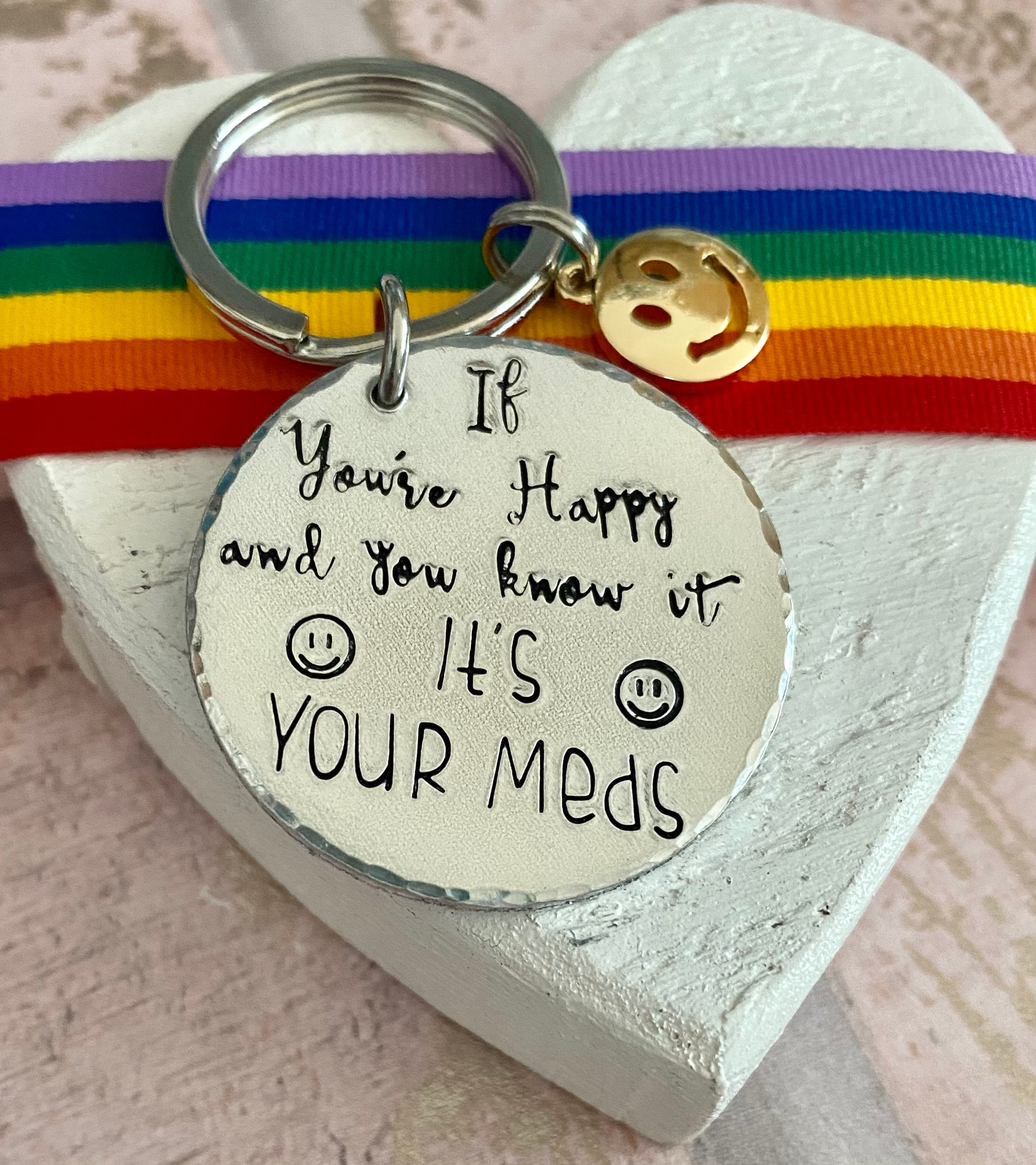 Happy keyring medicine joke If youre happy and you know it | Etsy