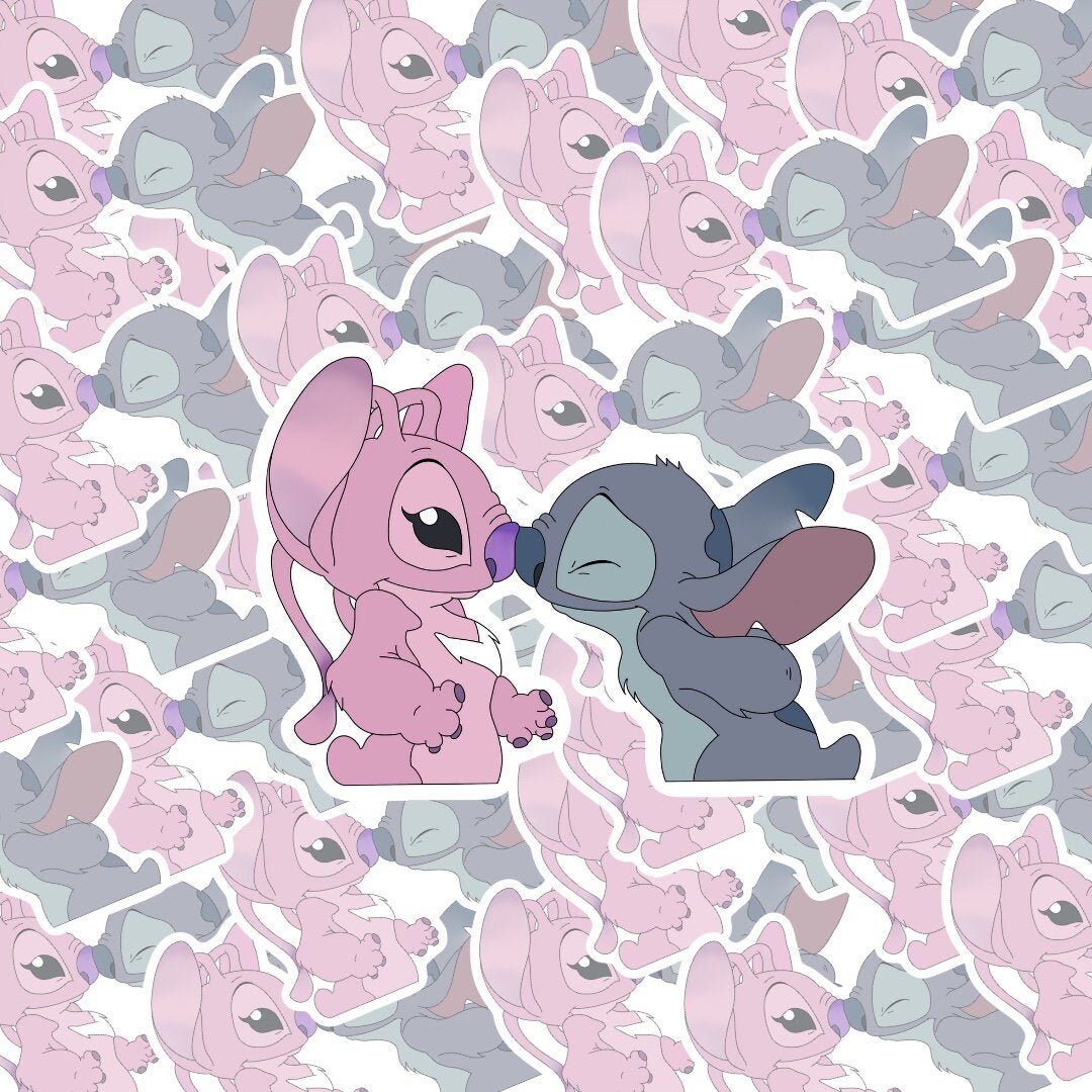 Autocollant Stitch & Angel Lilo et Stitch Film Autocollant | Etsy