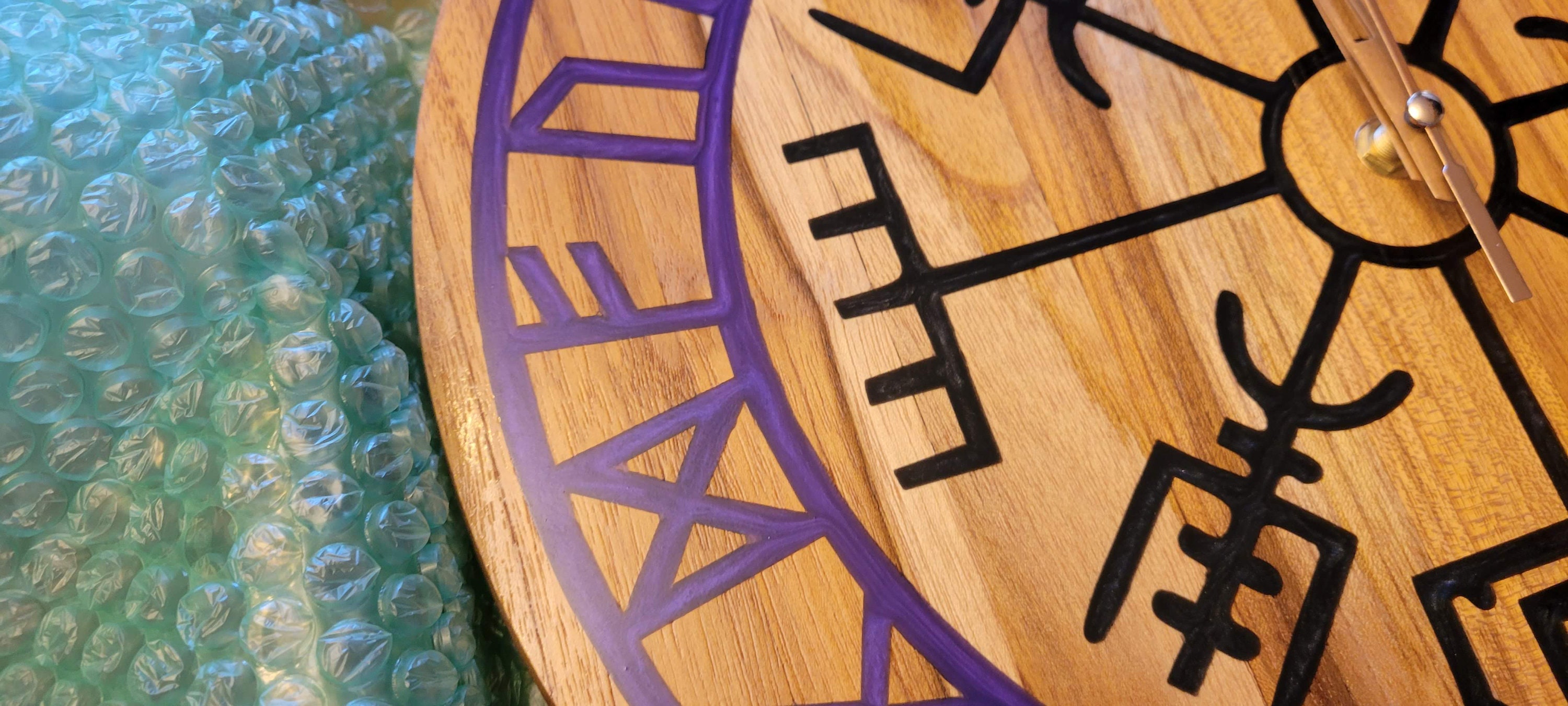 Viking Compass Runes Clock - Etsy