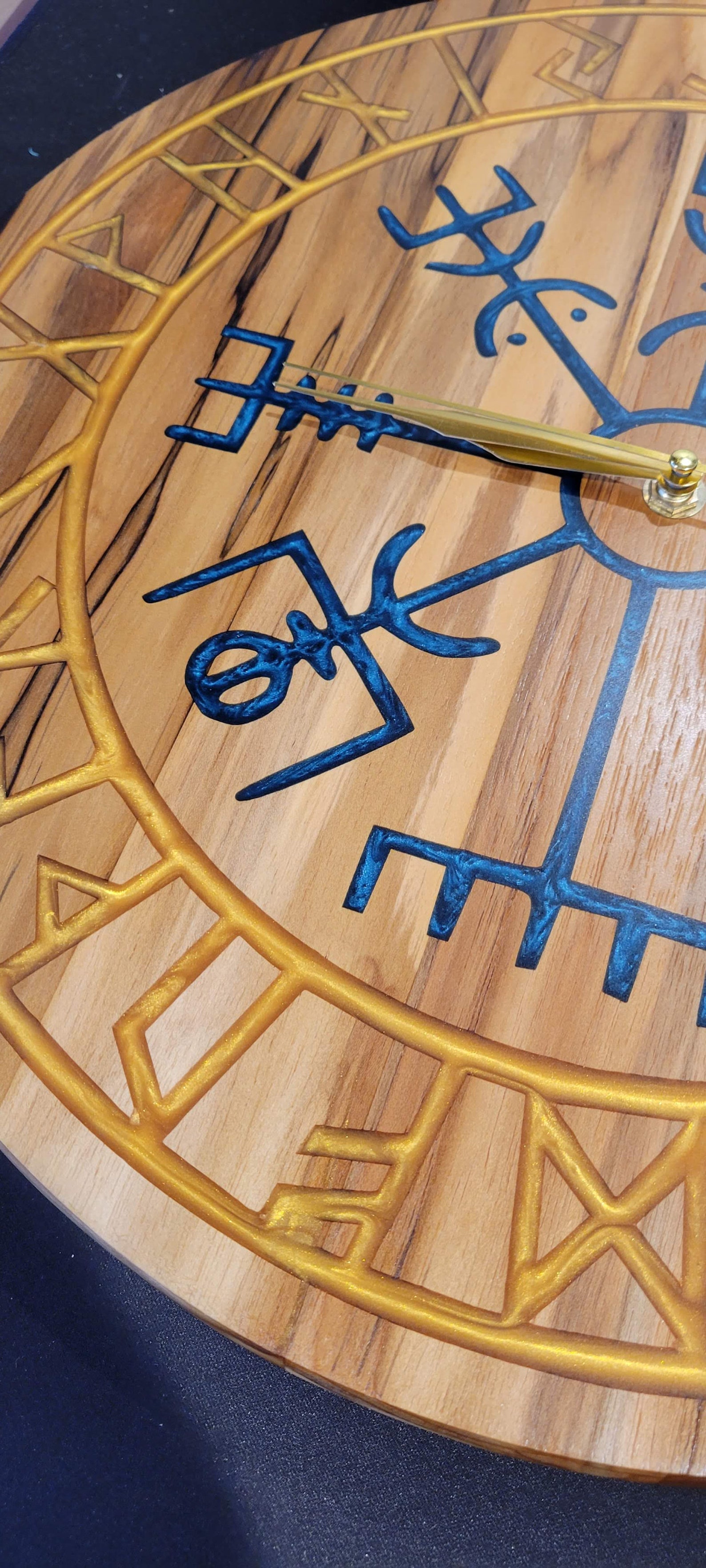 Viking Compass Runes Clock - Etsy