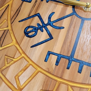 Viking Compass Runes Clock - Etsy