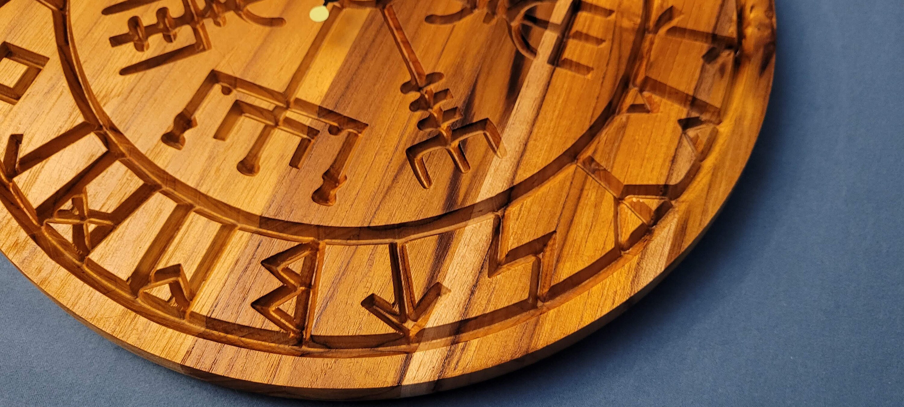 Viking Compass Runes Clock - Etsy