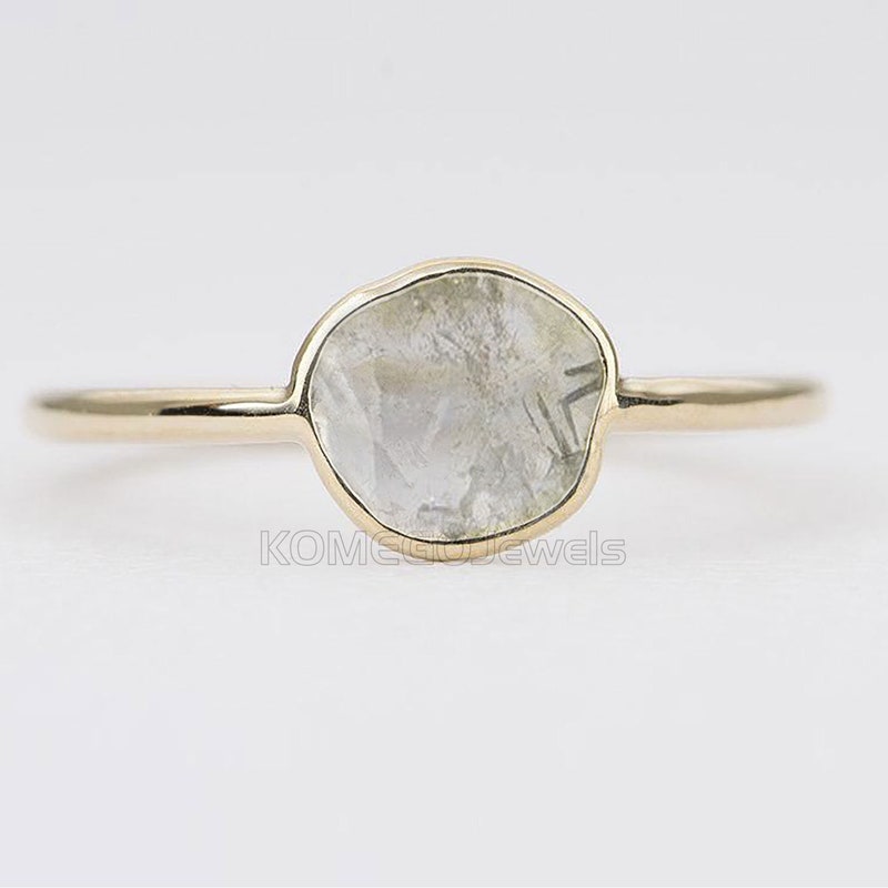 Diamond Slice Ring - Etsy