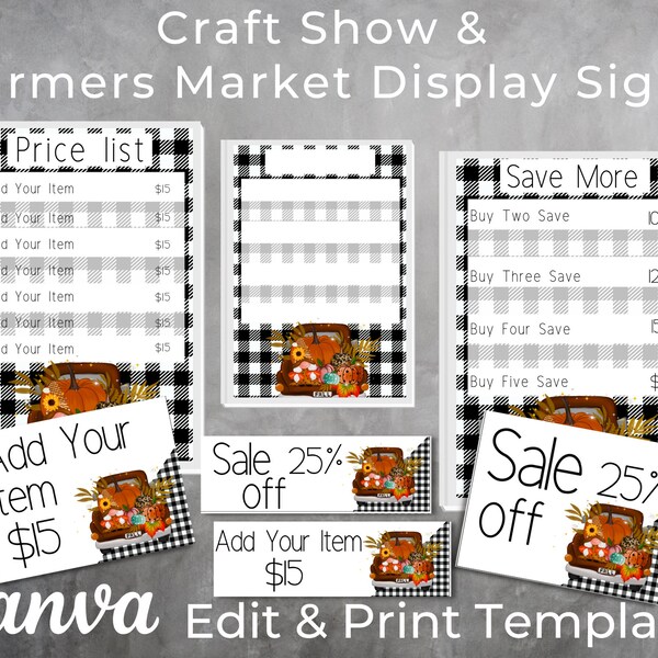 Farmers Market Tags - Etsy