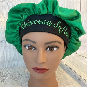 Custom Embroidered/satinlined/hair Bonnet/personalized W/name/teen ...