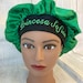 Custom Embroidered/satinlined/hair Bonnet/personalized W/name/teen ...