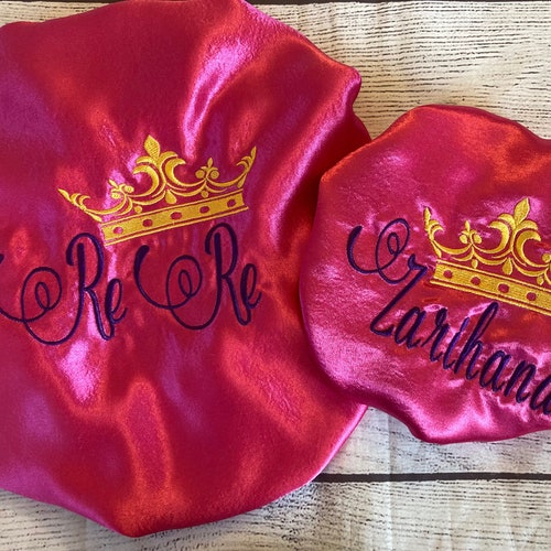 Afro Girl Bonnet Custom Baby/infant/toddler Satin Lined - Etsy
