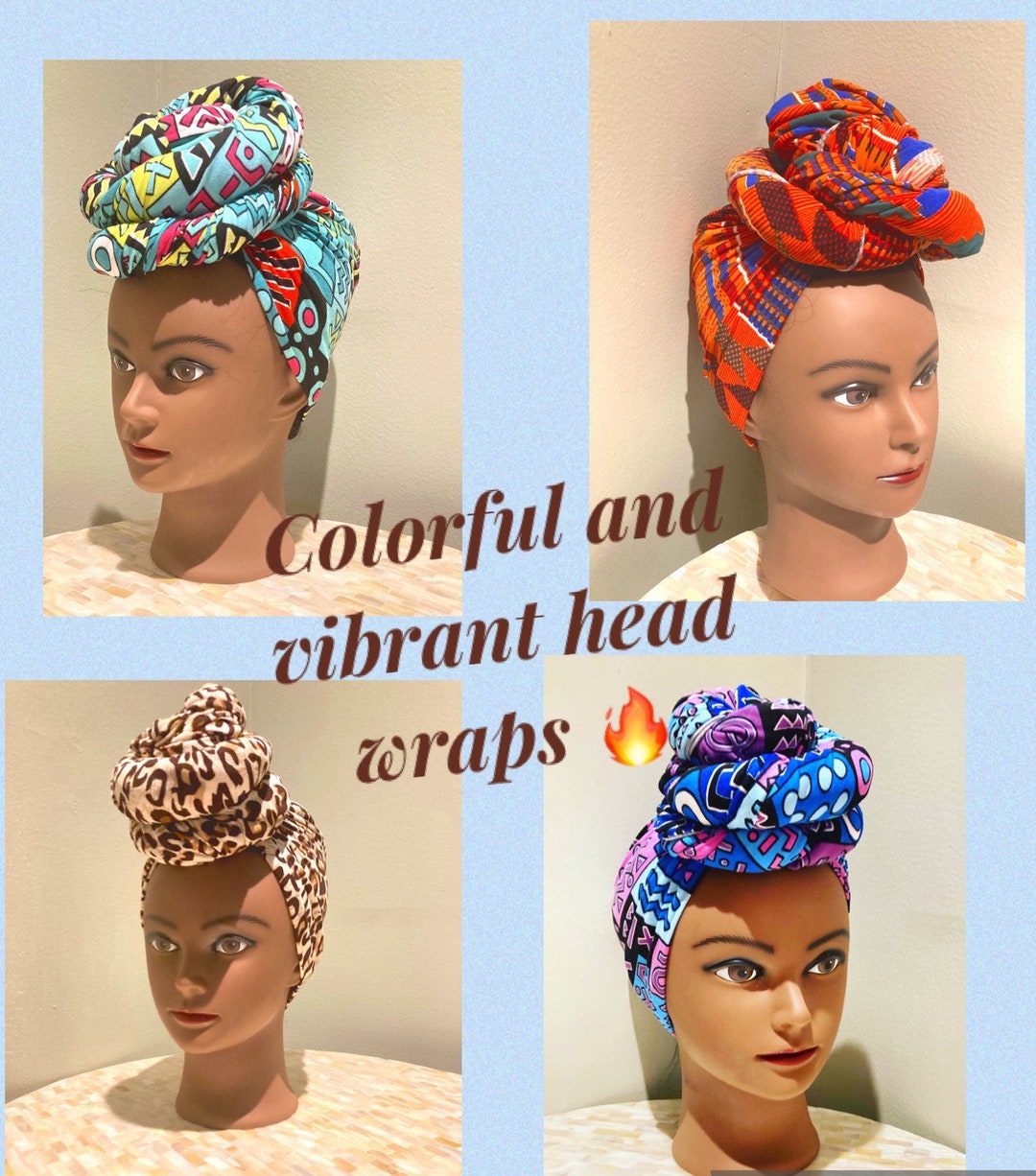 Jersey Knit Stretchy Head Wrap / Scarf / Turban / African Headwrap ...