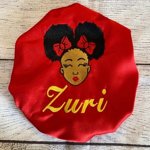Adjustable Personalized Custom Hair Bonnets/satin Lined/kids/adult ...