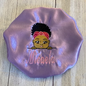 Adjustable Personalized Custom Hair Bonnets/satin Lined/kids/adult ...