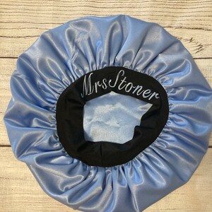 Custom Embroidered/satinlined/hair Bonnet/personalized W/name/teen ...