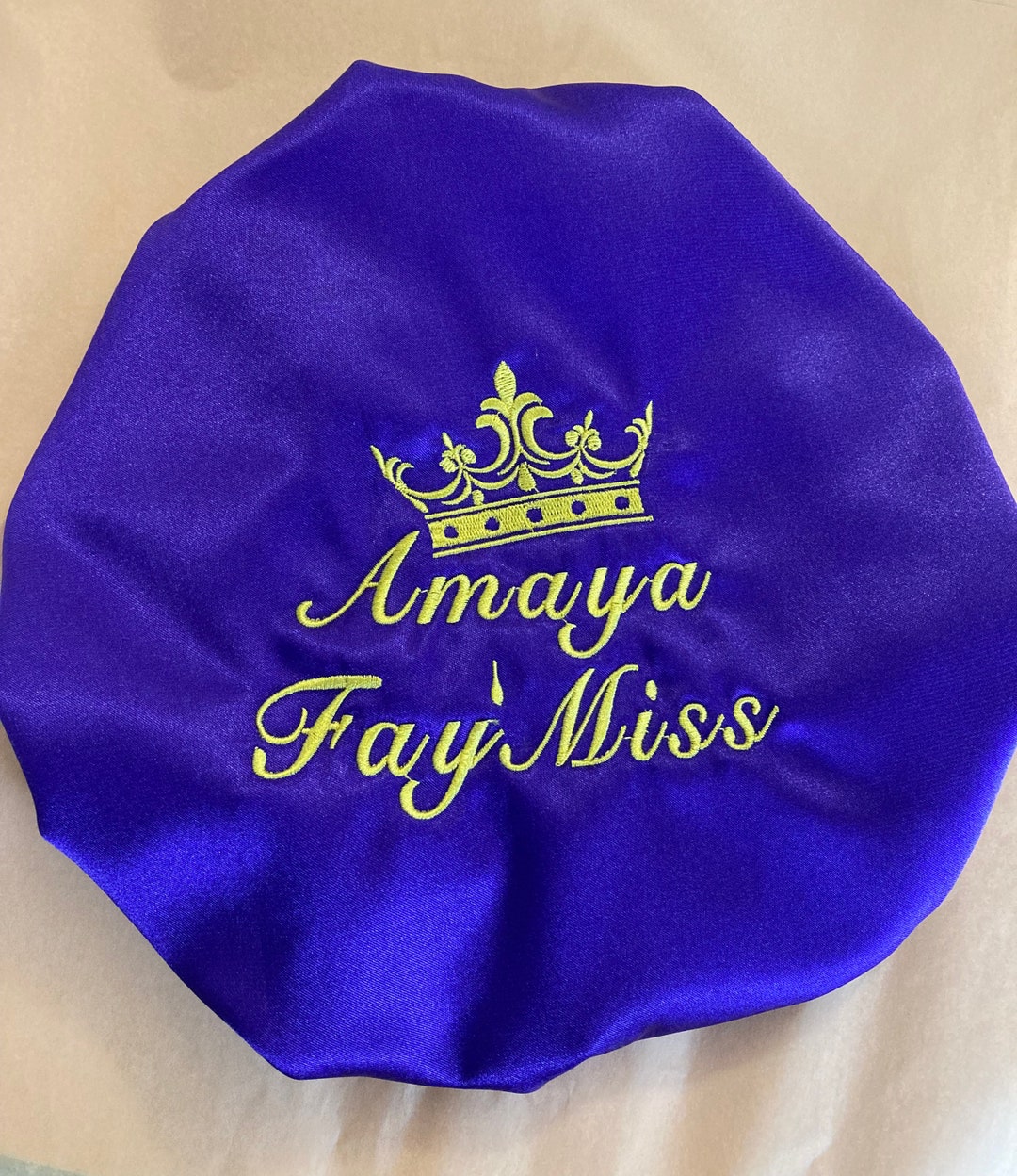 Adjustable Personalized Custom Hair Bonnets/satin Lined Kids/adults ...