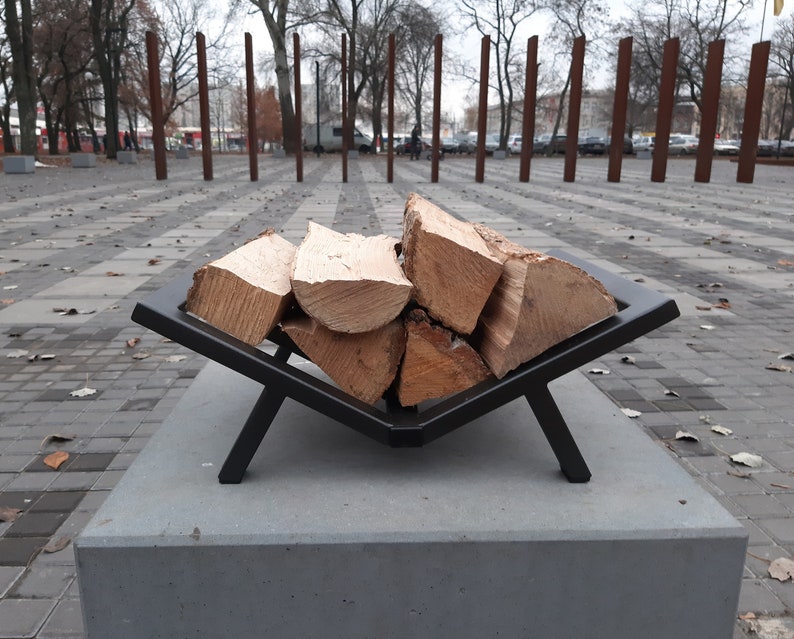 Fireplace Log Holder Iron Firewood Rack - Etsy