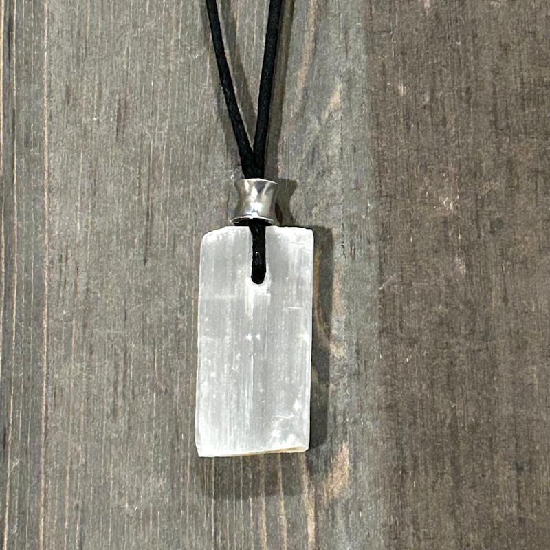 Selenite Necklace - Etsy