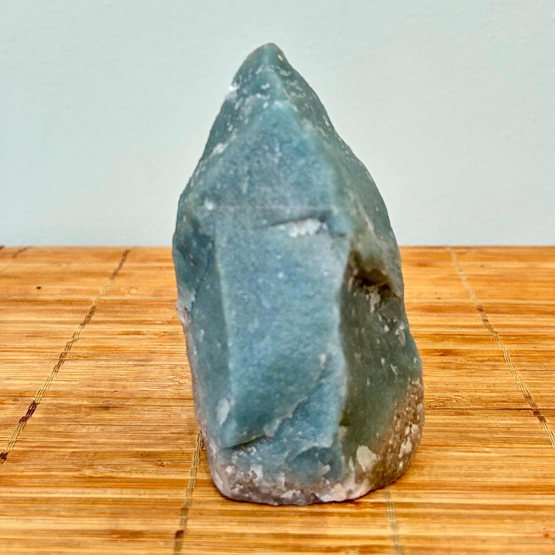 Large Rough Trolleite Specimen Blue Crystal Crystal Decor Collector ...