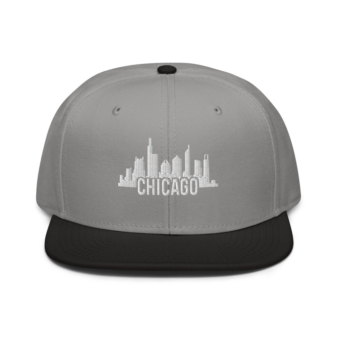 Chicago Skyline Embroidered Snapback Hat | Chicago Sports | Bears ...