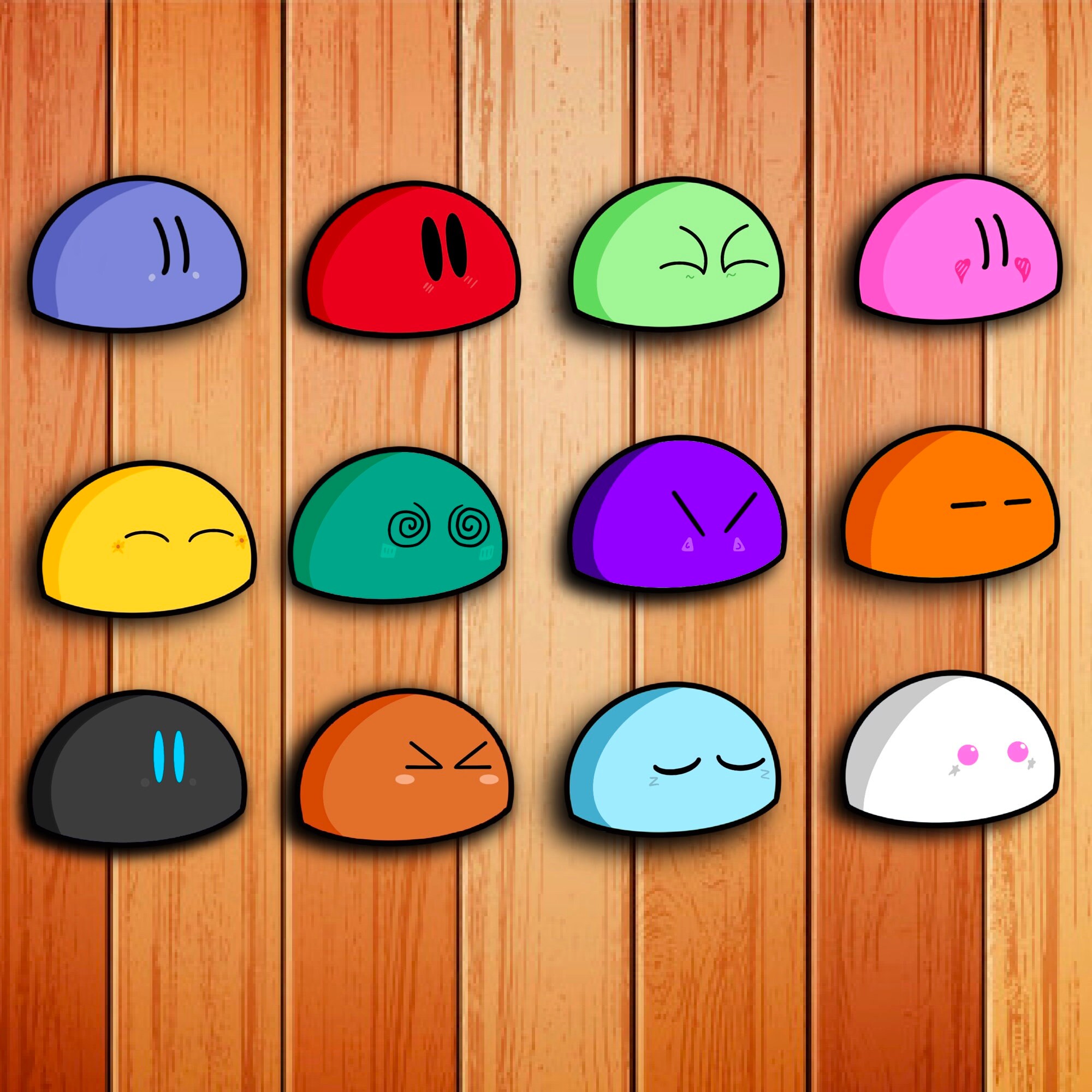 Blue Dango Sticker | Waterproof | Kawaii Stickers | Emotions |premium ...