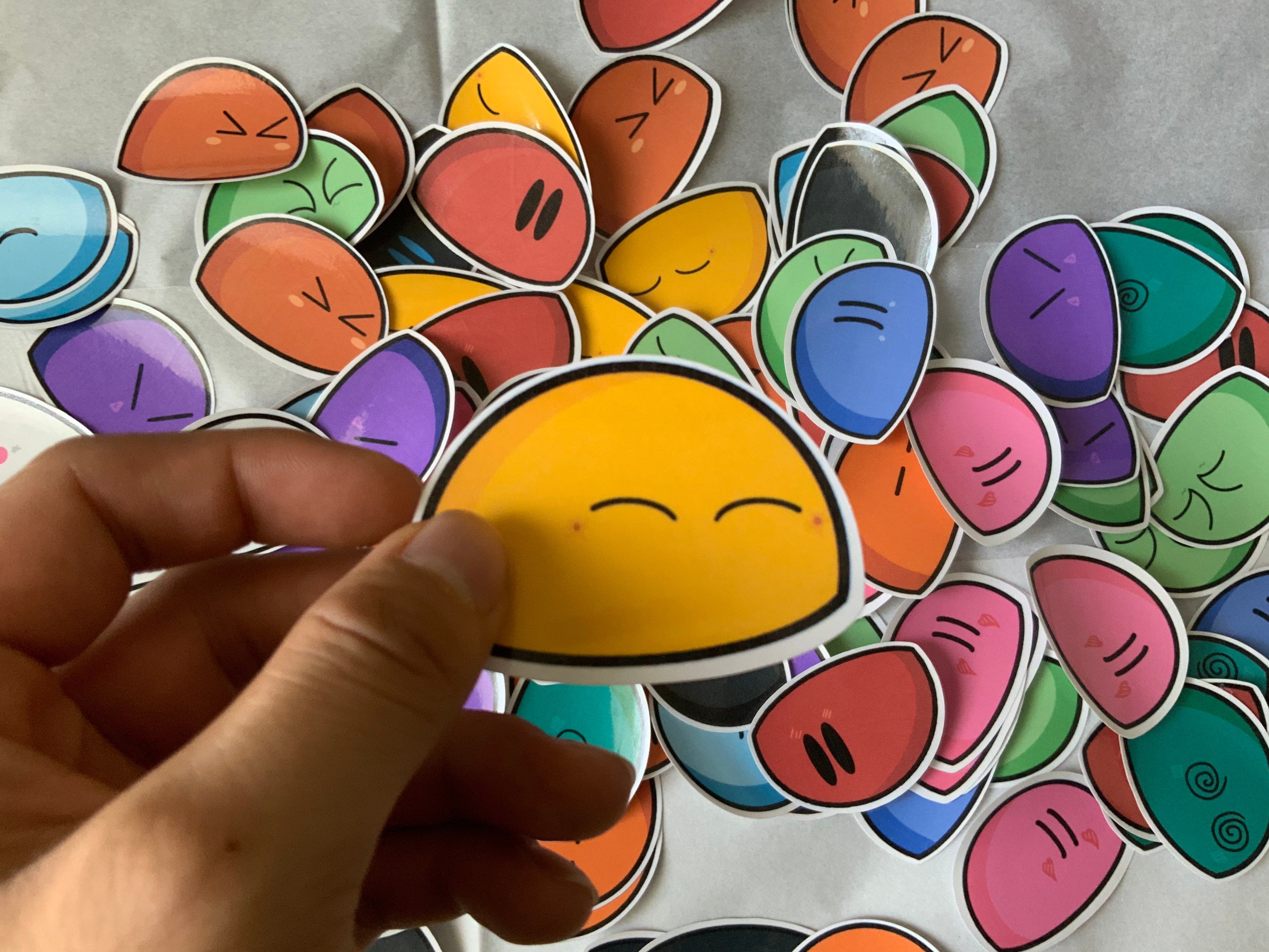 Sunshine Yellow Dango Sticker / Impermeable / Kawaii Stickers ...