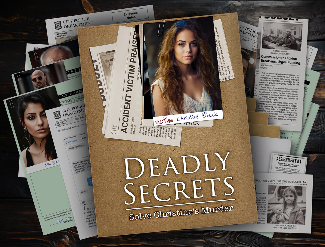 Detective Cold Case Game Murder Mystery Date Night Game Unsolved Case ...