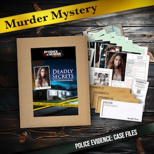 Printable Cold Case File Unsolved Murder Mystery Party Game Detective ...