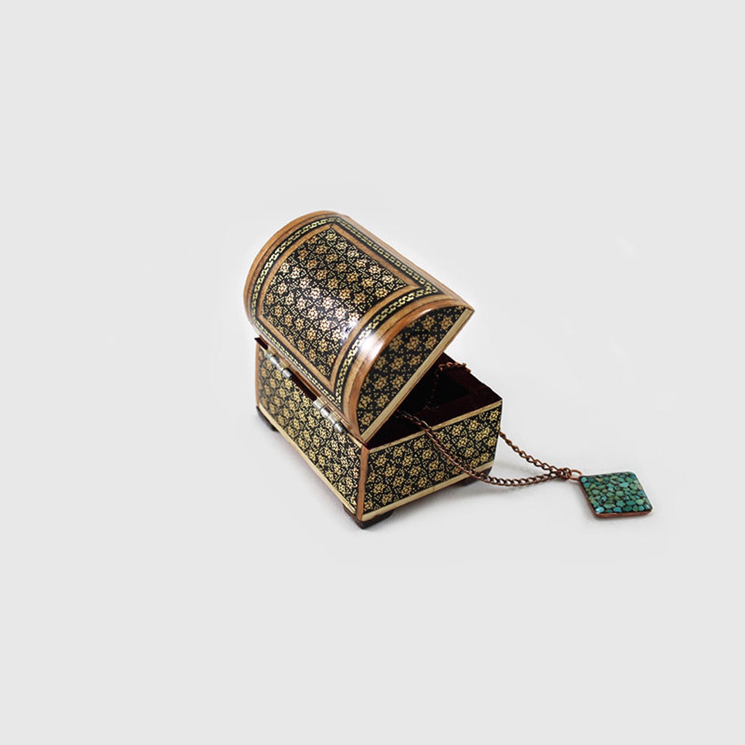 Handmade Khatam Inlaid Jewelry Box: Velvet Lined Keepsake - Etsy