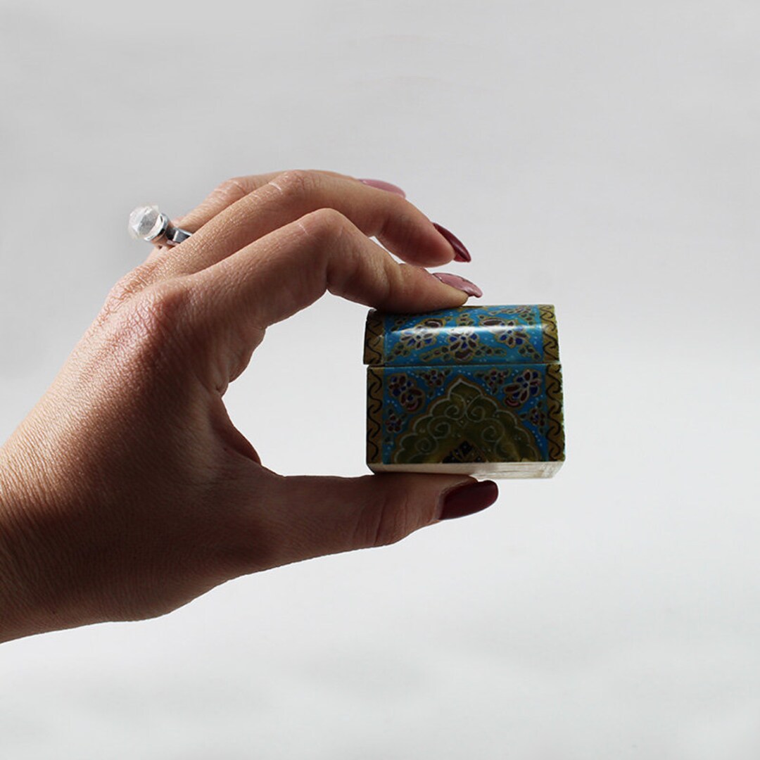 Curved-top Camel Bone Box, Painted Camel Bone Box, Ring Box, K2-126 - Etsy