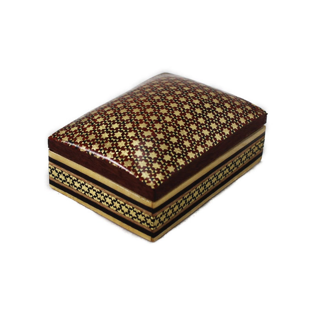 Handmade Khatam Inlaid Wooden Jewelry Box - Etsy