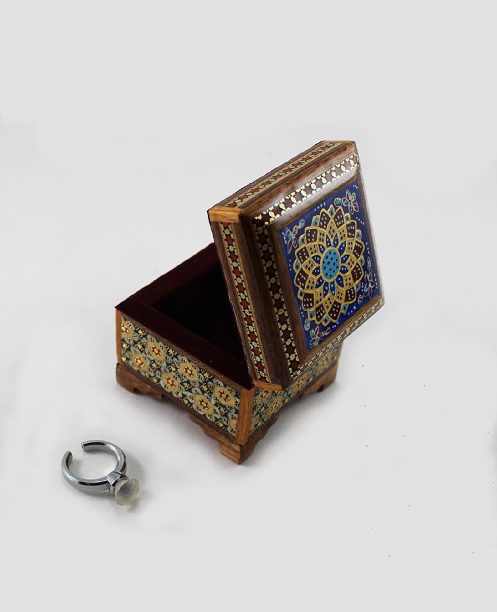Inlaid Box Perfect Khatam Product, Khatam Kari Wooden, Jewelry Box K2 ...