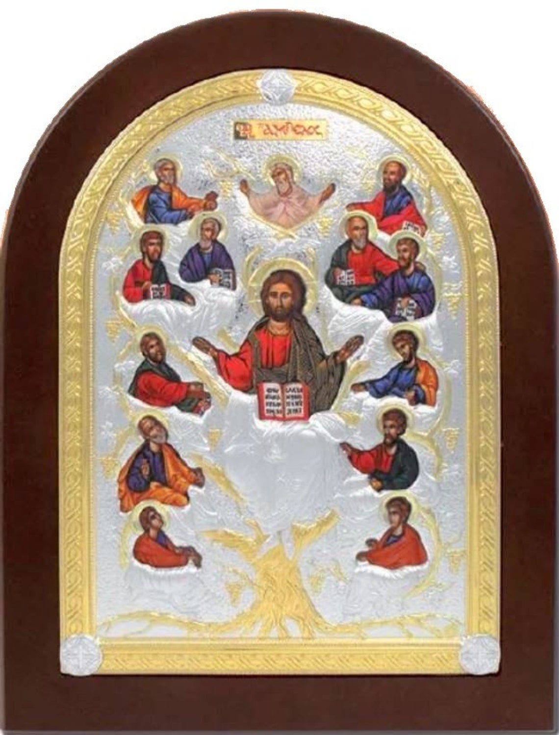 Tree of Life the Vine Orthodox Icon Made From Silver Small - Etsy