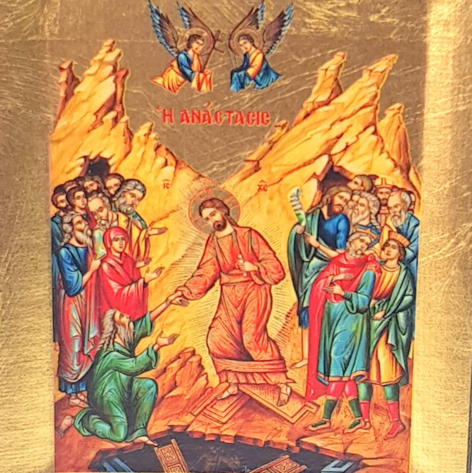 Resurrection Orthodox Icon Anastasis Jesus Christ Handmade - Etsy
