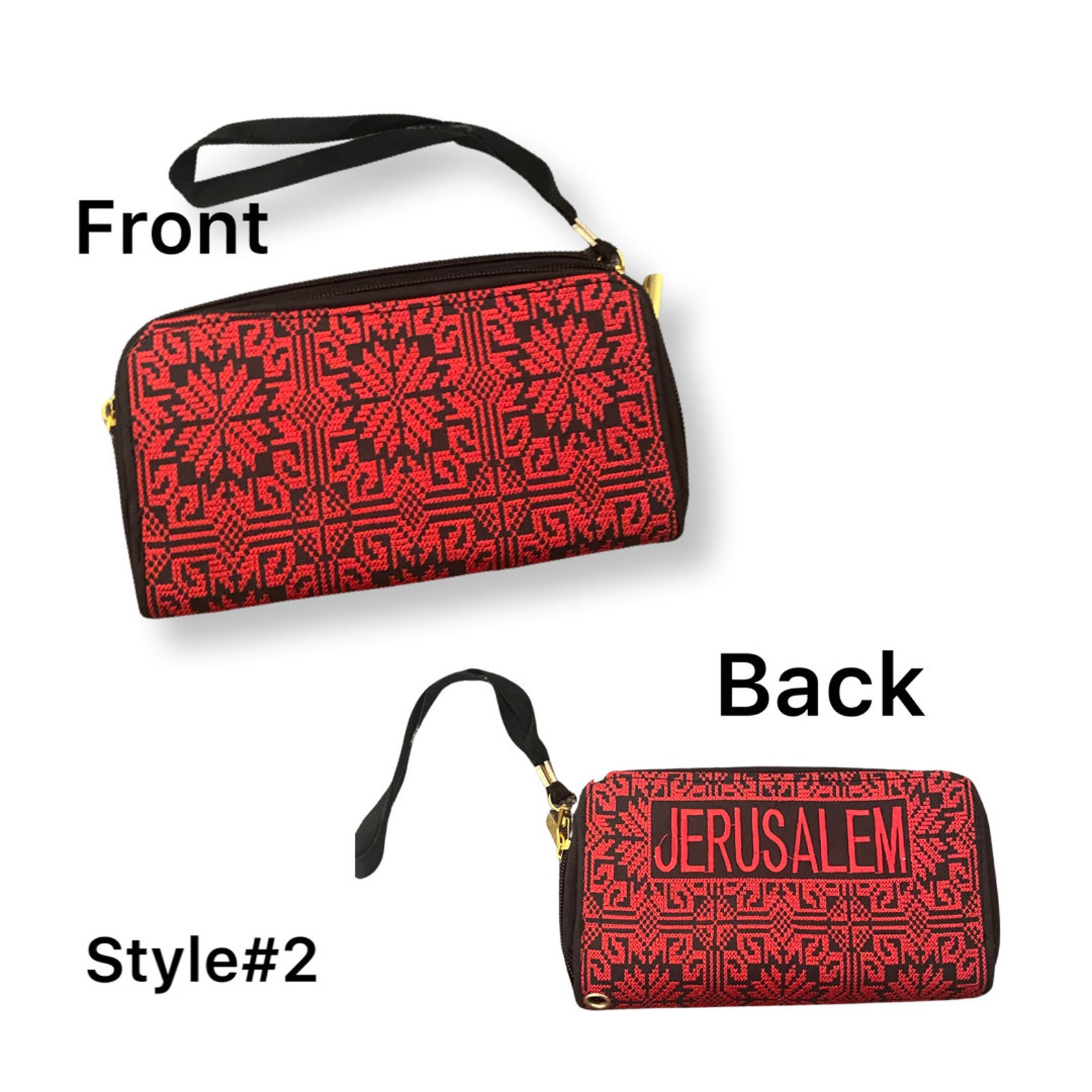 Palestinian Woven Purse Red Black Small Clutch Bag - Etsy