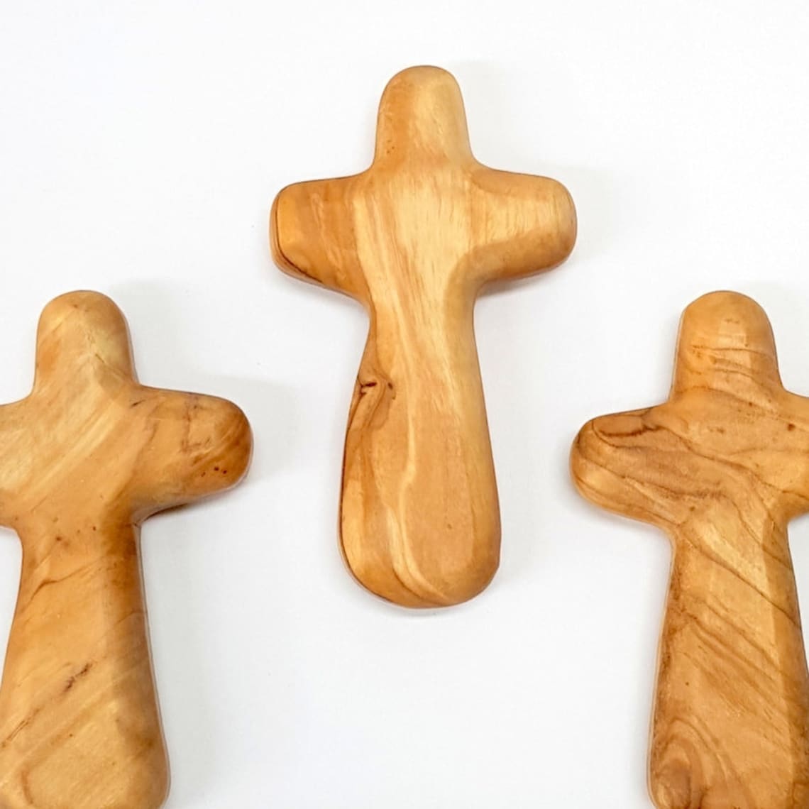 Comfort Cross Carved From Bethlehem Olive Wood 4.5 in Prayer - Etsy UK