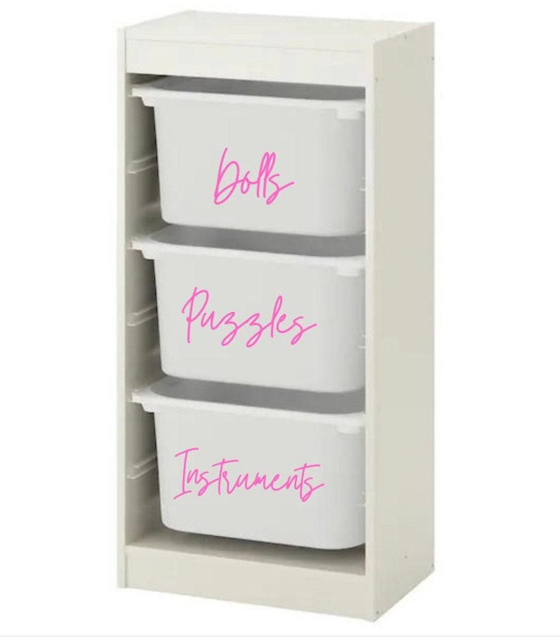 Ikea TROFAST Stickers Ikea TROFAST Labels Organised Toy - Etsy UK