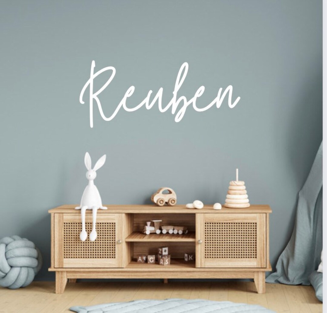 Large Bedroom Name Wall Decal Personalised Name Wall Sticker - Etsy