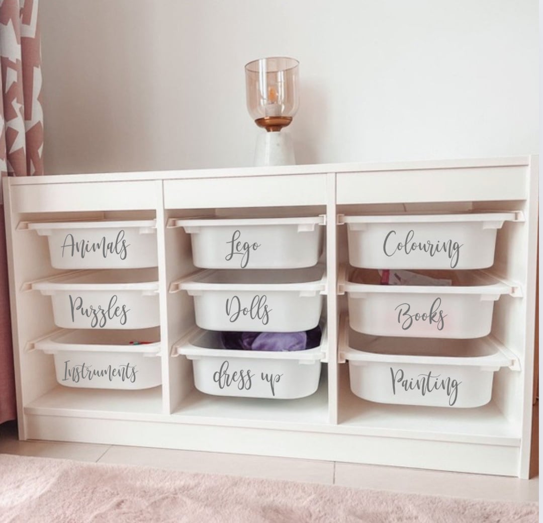 Ikea TROFAST Stickers Ikea TROFAST Labels Organised Toy Stickers Labels ...
