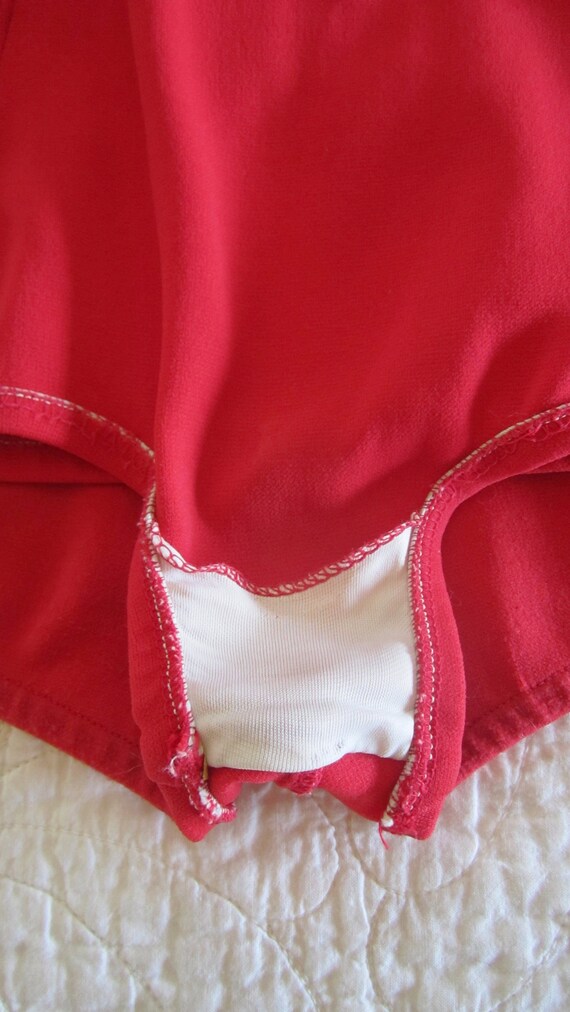 Peter Pan by Oleg Cassini bathing suit / Red Retro Ol… - Gem