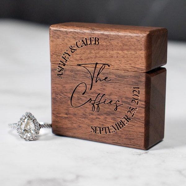 Custom Wood Ring Box - Etsy