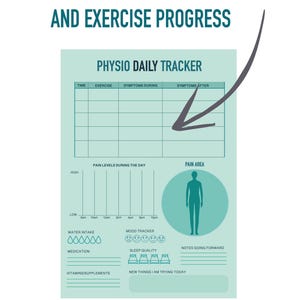 Physiotherapy and Symptom Digital Tracker/ Planner. Understand Patterns ...