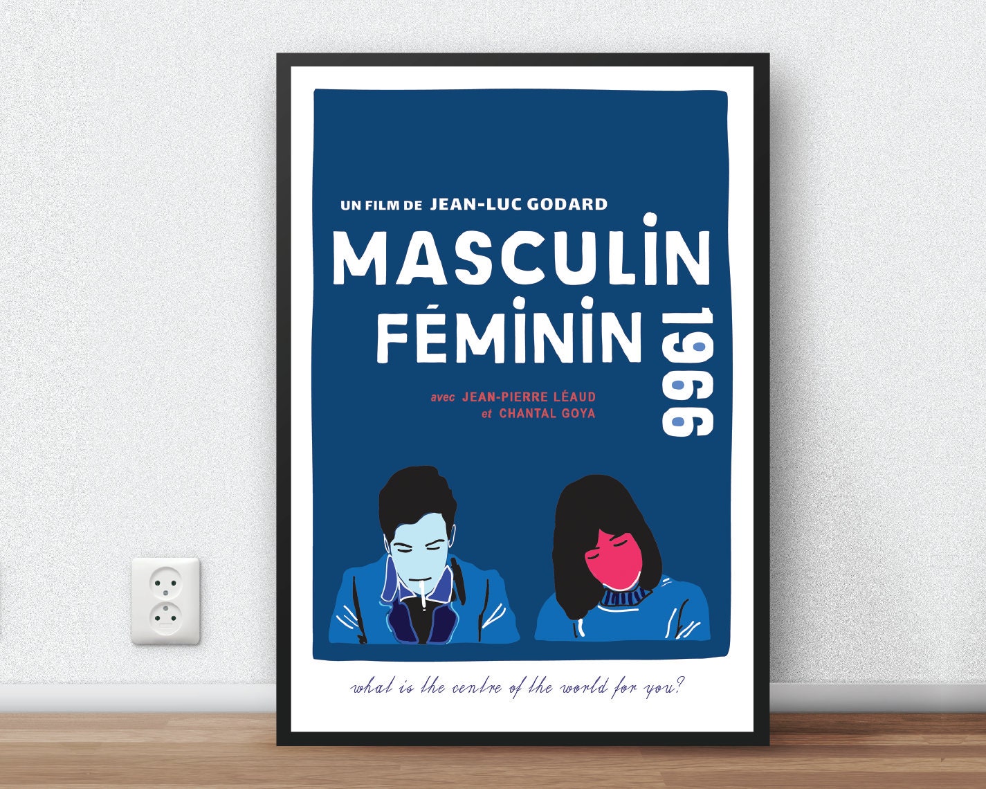 Masculin Féminin Movie / Film Poster Art, 1966. Jean-luc Godard. FRENCH ...