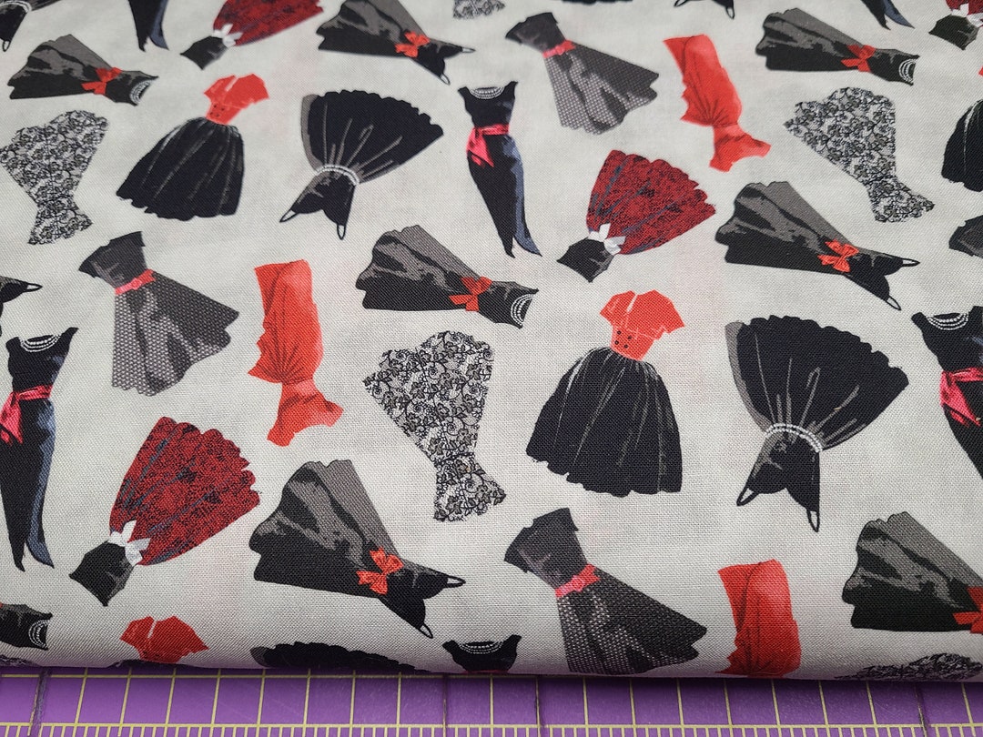 Timeless Treasures Vintage Dresses CD1316 Cotton Fabric Quilting Masks ...